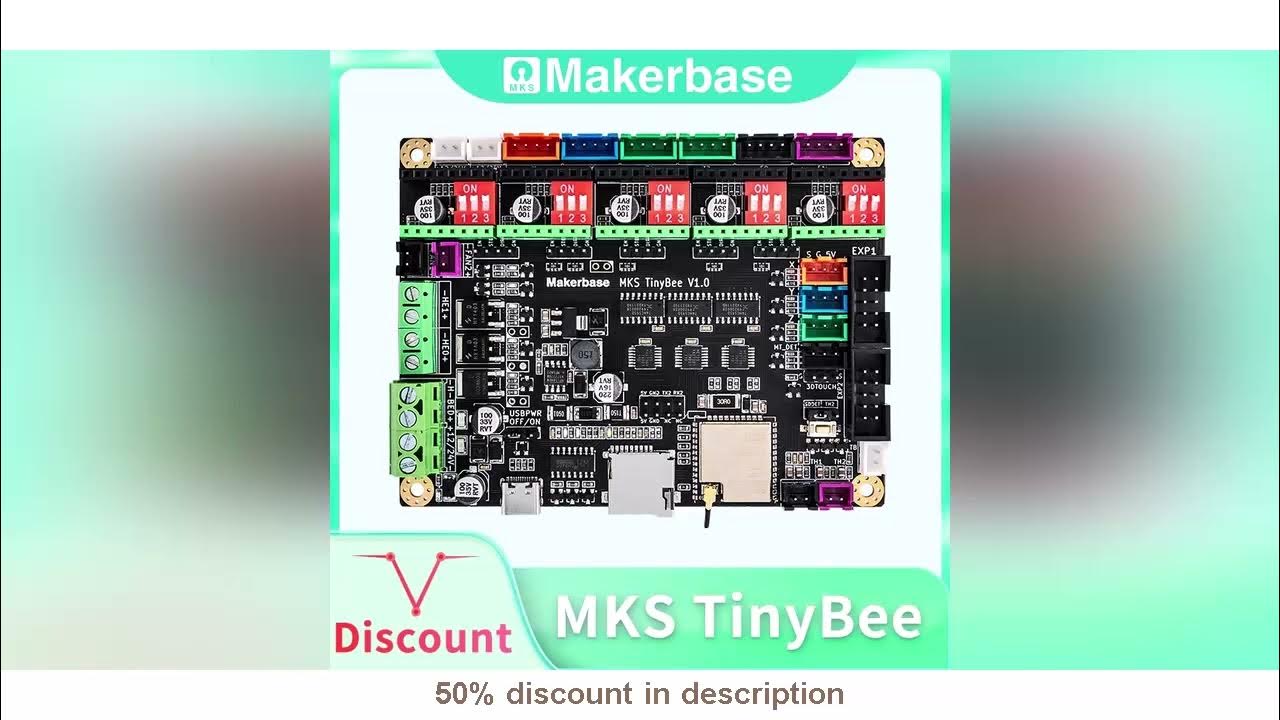 #Makerbase MKS TinyBee 3D printer Control Board ESP32 MCU 3D Printer parts TFT screen wifi ...