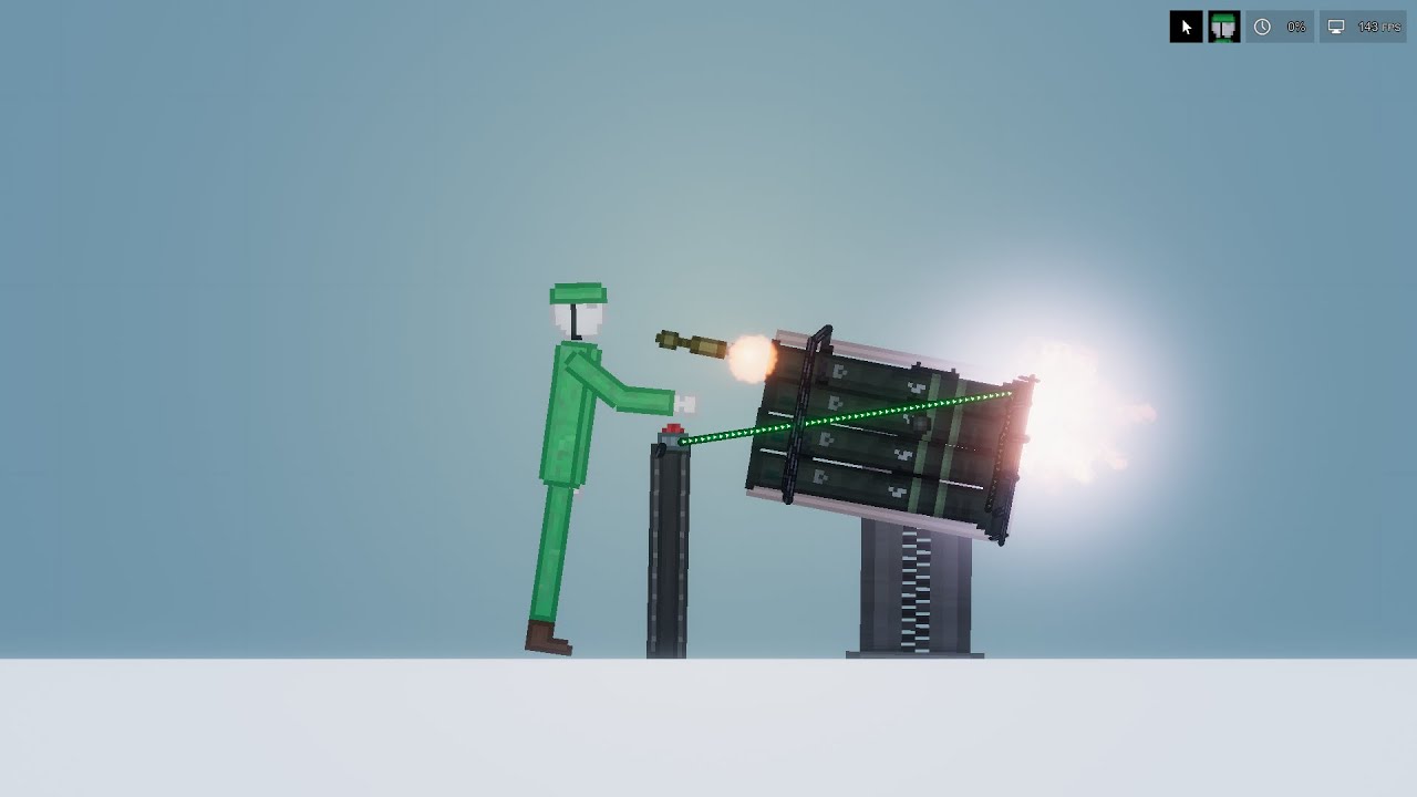 rocket launcher in People Playground - YouTube