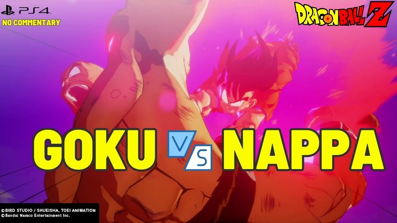 GOKU VS NAPPA FULL FIGHT (HARD MODE) - YouTube