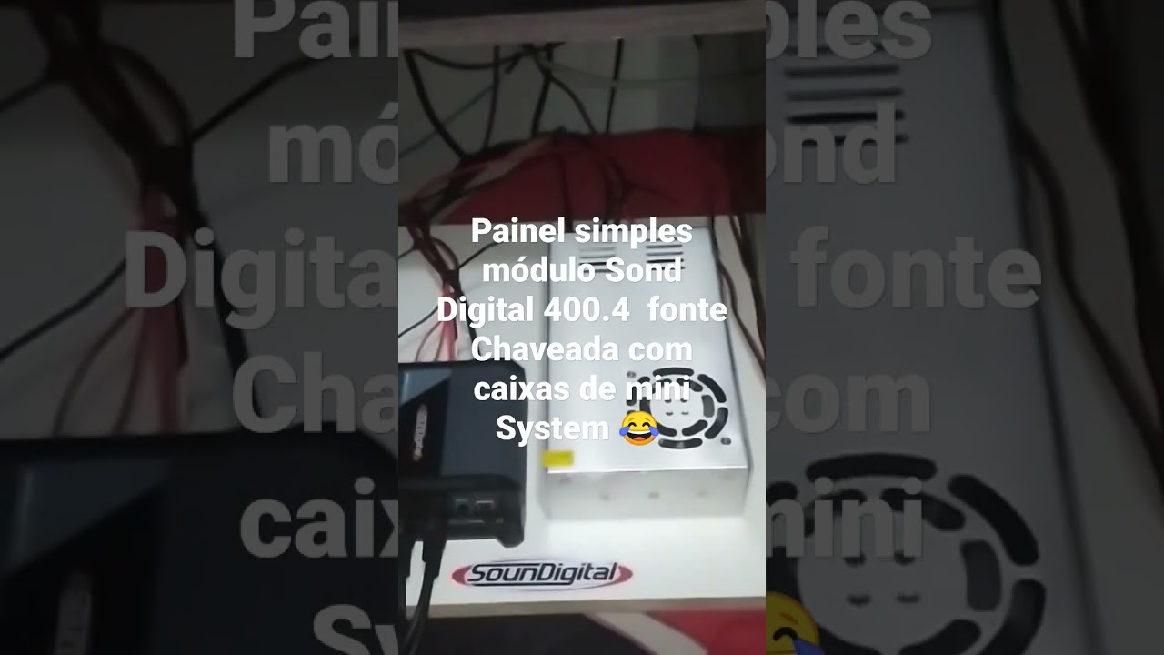Painel de som módulo Sond Digital 400.4 evo com fonte Chaveada com ...