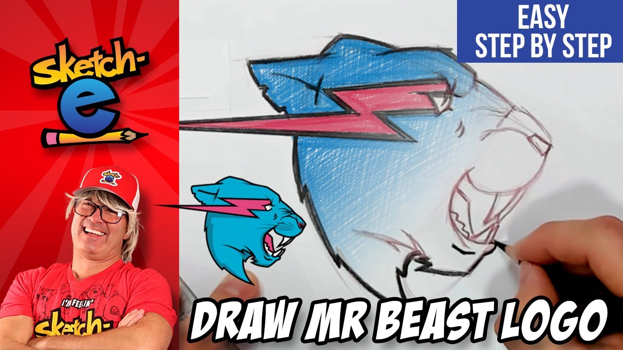 How to Draw Mister Beast logo step by step - YouTube