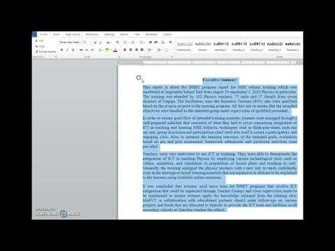This video explains how to add automatic spacing between paragraphs and ...