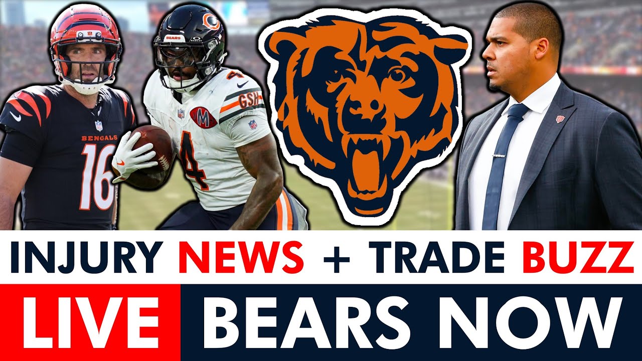 Chicago Bears Get HUGE Injury News + Latest NFL Trade Rumors | Bears ...
