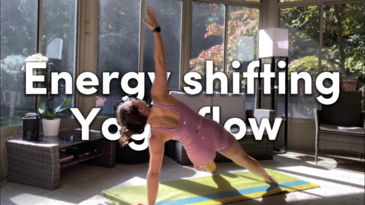 Energy Shifting Yoga Flow // let’s higher our vibrations together 🧘🏽🤍 ...