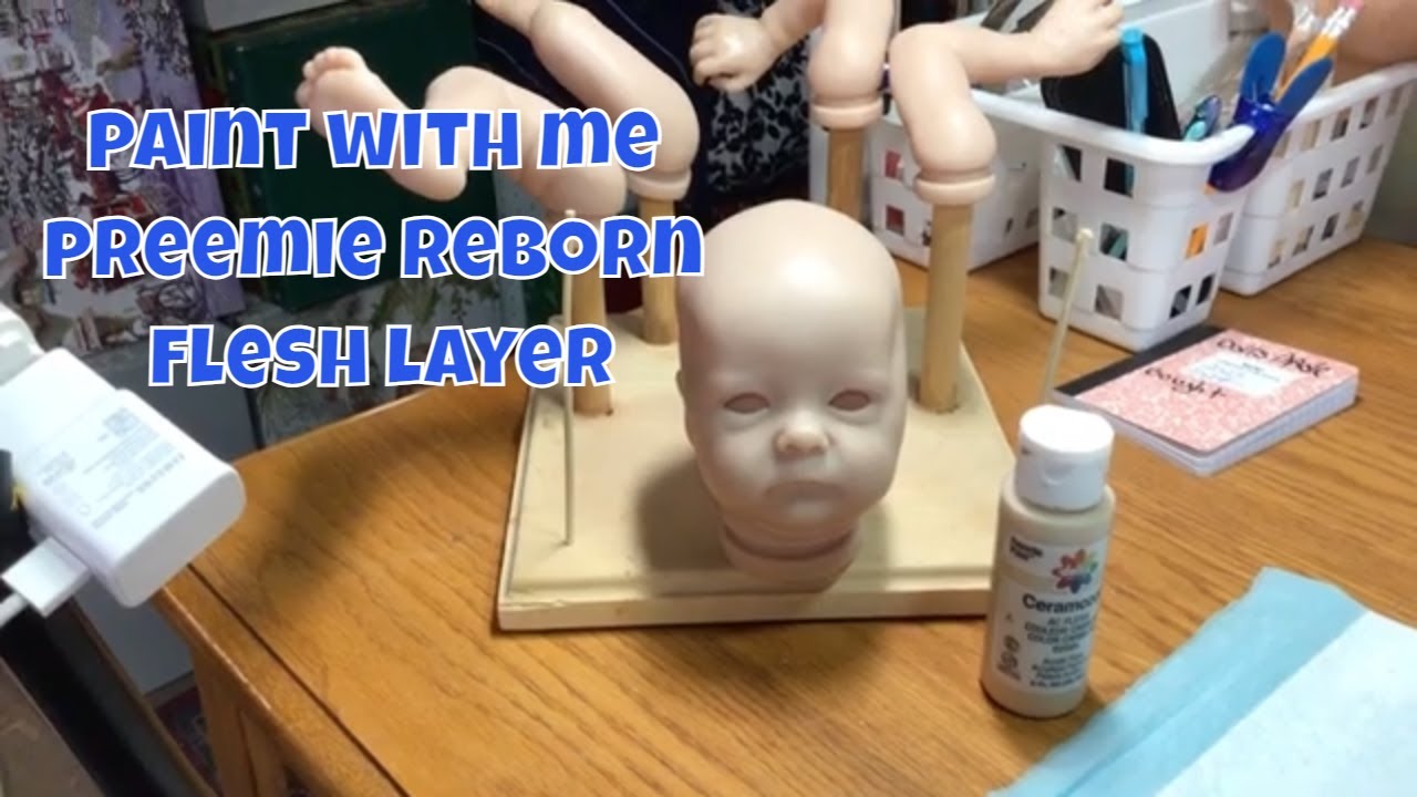 paint with me preemie reborn flesh layer - YouTube