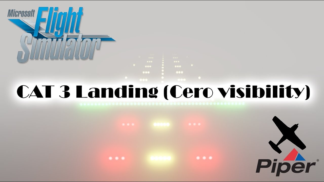Increible Aterrizaje CAT 3 (Cero visibilidad) en el Comanche 250 (GA ...