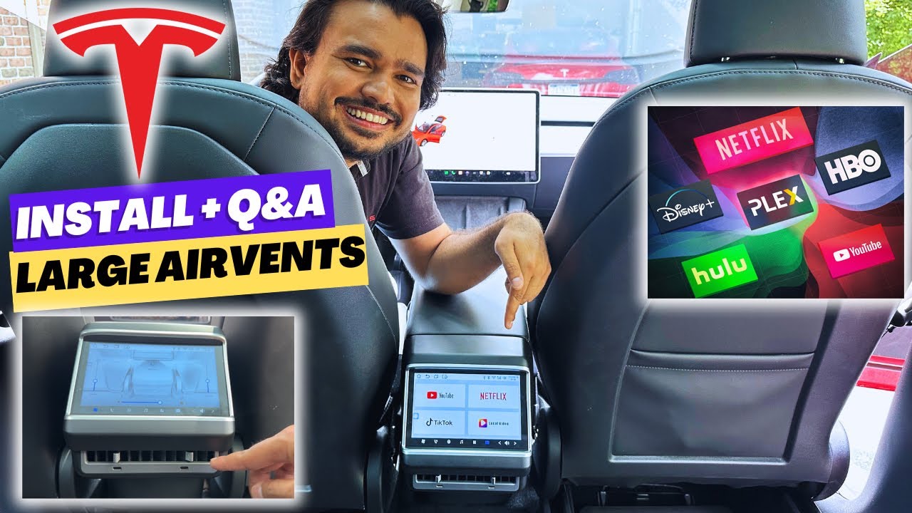 Tesla Model 3/Y - 7.5" Rear Climate & Entertainment Display (DETAILED ...