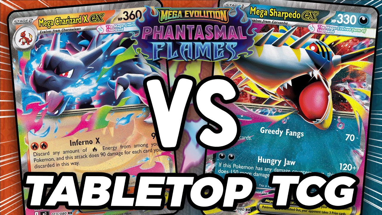 Can Mega Sharpedo ex Defeat Mega Charizard X ex in this Pokemon TCG ...