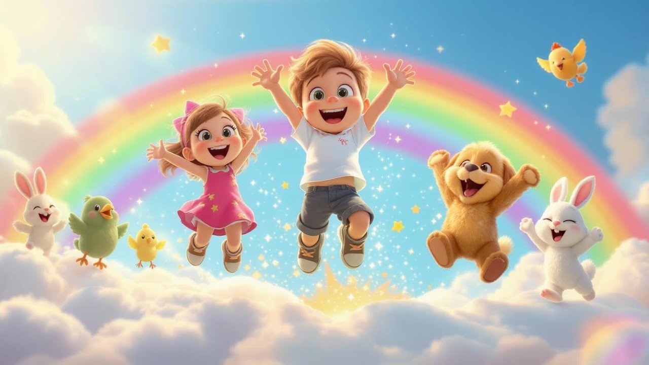 Clap your hands| Clap, Stamp, Jump! 🎶 | 3D Action Rhyme for ...