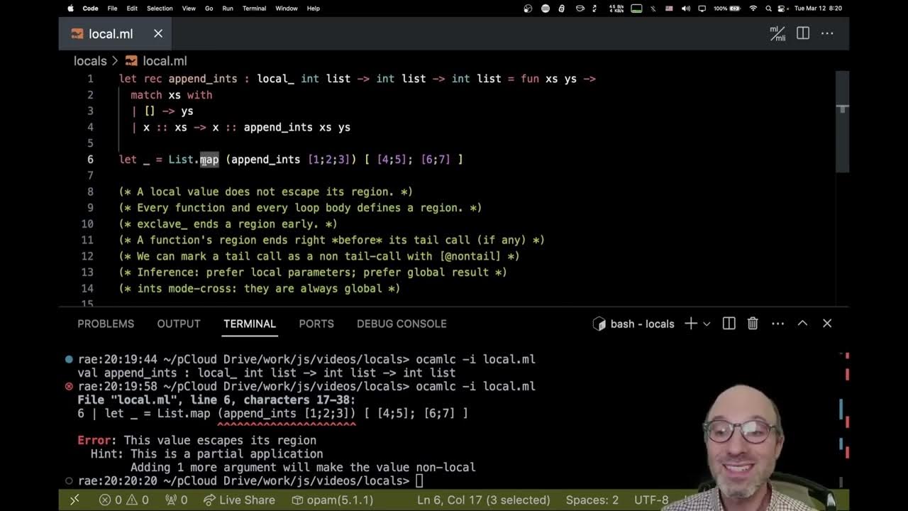 Exploring the Hidden Secrets within OCaml’s Local Function Types | OCaml Unboxed - YouTube