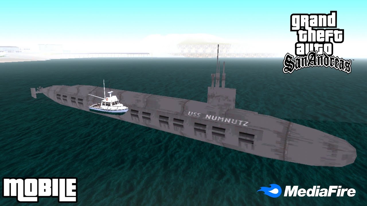 GTA SA submarine mod Android You can launch missiles - YouTube