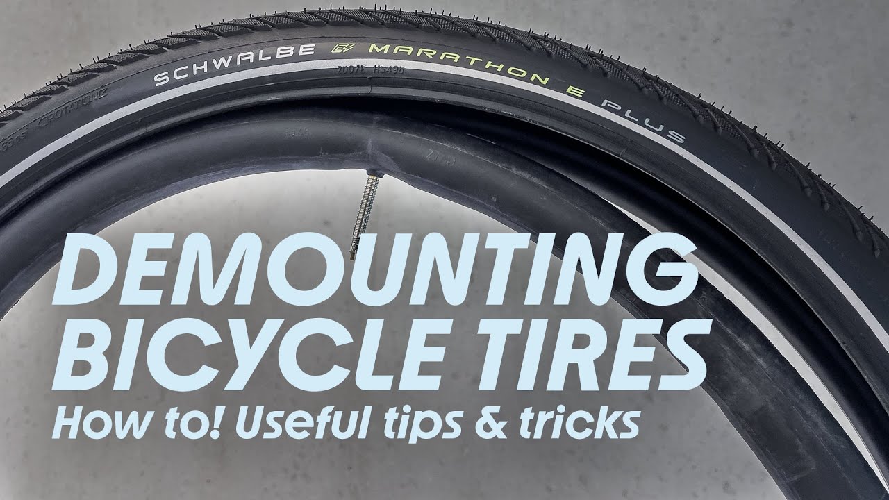 How to demount a bicycle tire with an inner tube - get useful tips ...