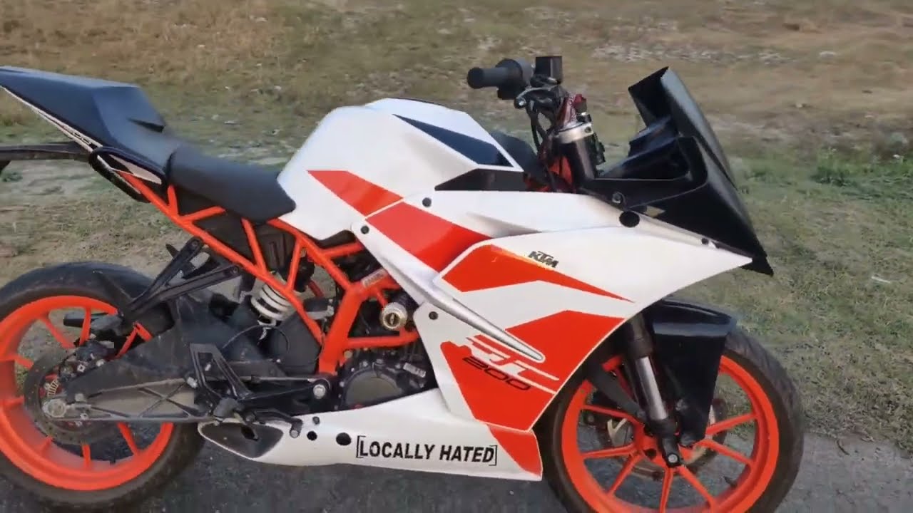 Ktm Rc handlebar change | modify rc 200 | making stunt bike | ktm rc ...