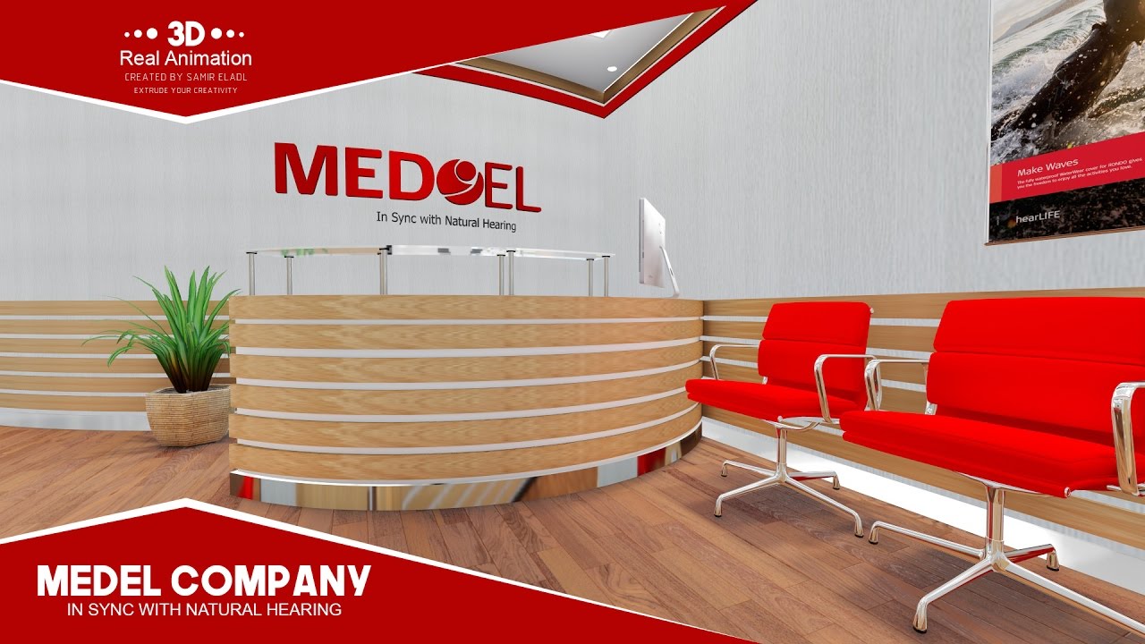 "Medel Company"Interior Design 3D Real Animation CREATED BY-Samir Eladl ...