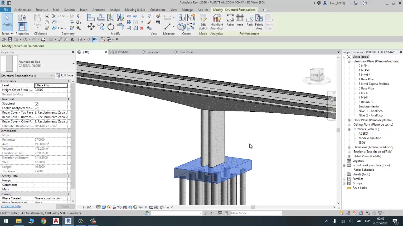 MODELADO DE PUENTE DE SECCIÓN VIGA CAJÓN SEGMENTAL POS TENSADO EN REVIT ...