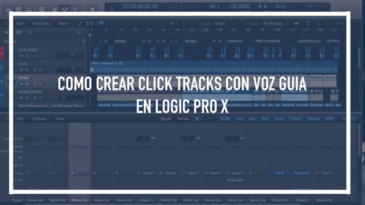 Como hacer un Click Track con voz guia en LOGIC PRO X - YouTube