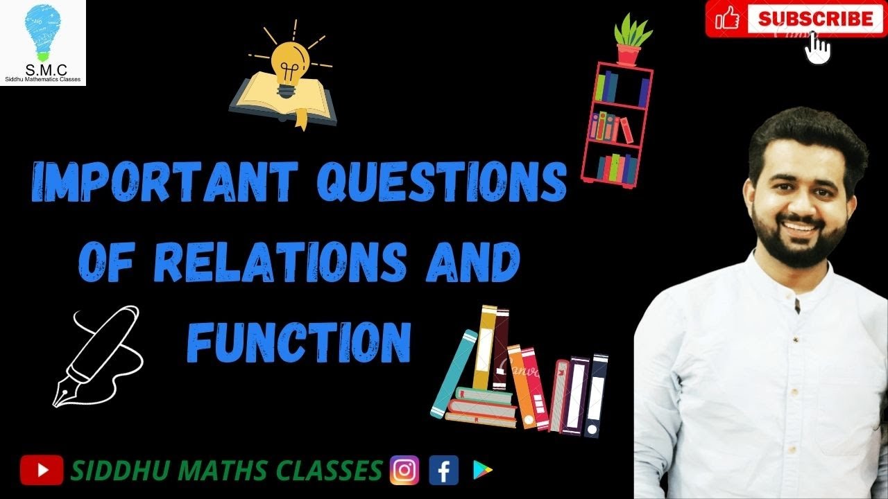 Relations & function || Important Question || Class 12 Maths Chapter 1 ...