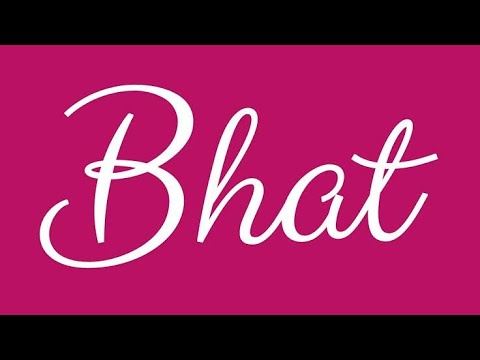 Let's know about the history of (BHAT) caste. - YouTube