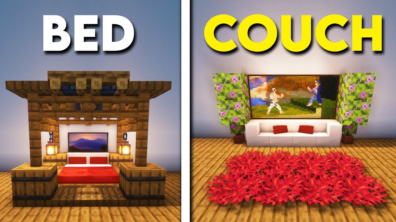 Minecraft: 15+ Interior Build Designs! - YouTube