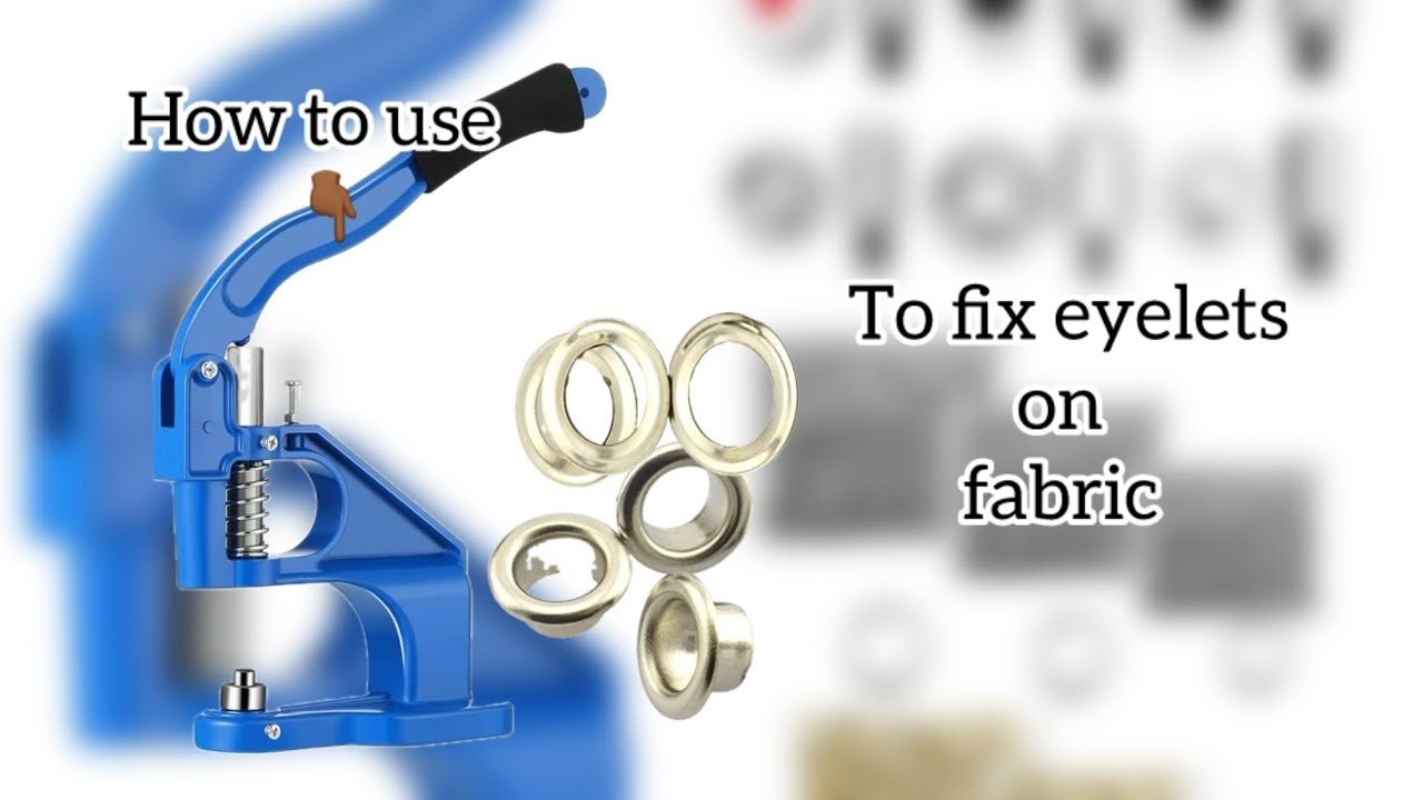 Easiest way to Install Eyelets (DIY) - YouTube