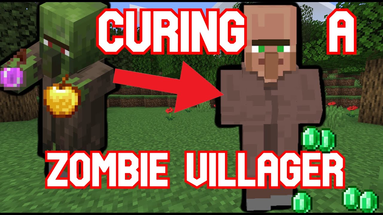 Minecraft - Curing a Zombie Villager - Cheap trading!! - YouTube