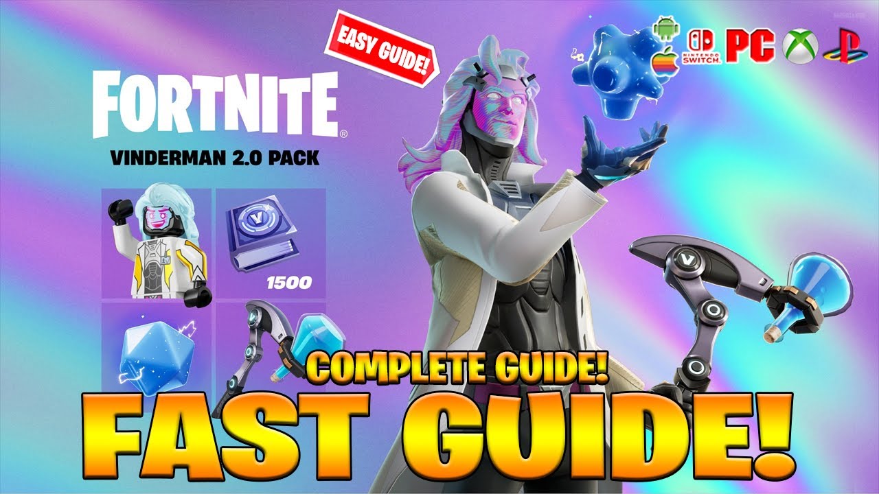 How To COMPLETE ALL VINDERMAN 2.0 QUEST PACK CHALLENGES in Fortnite ...