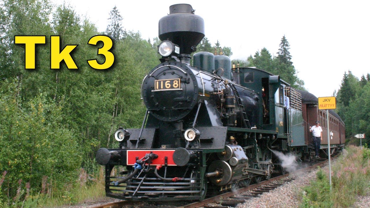 Tk3 "Pikku-Jumbo" Finnish steam locomotive - YouTube