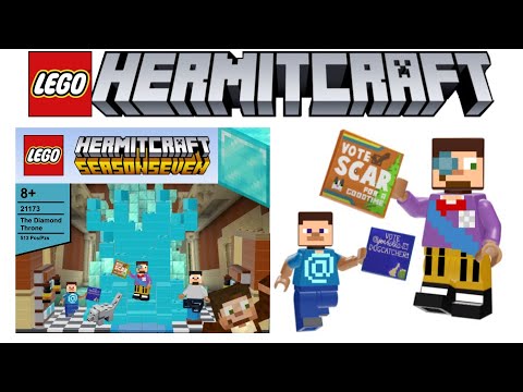 LEGO Hermitcraft Season 7 Custom Set: 21273: The Diamond Throne - YouTube