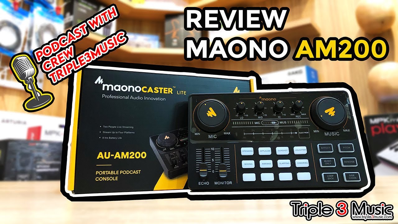 Review MAONO AU AM200 Maonocaster Soundcard Podcast kekinian lengkap ...