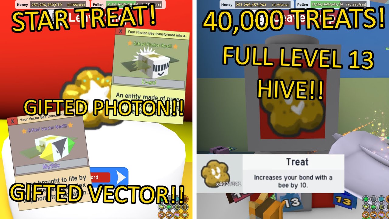 FULL LEVEL 13 HIVE + 2 NEW GIFTED BEES!!! | Bee Swarm Simulator - YouTube