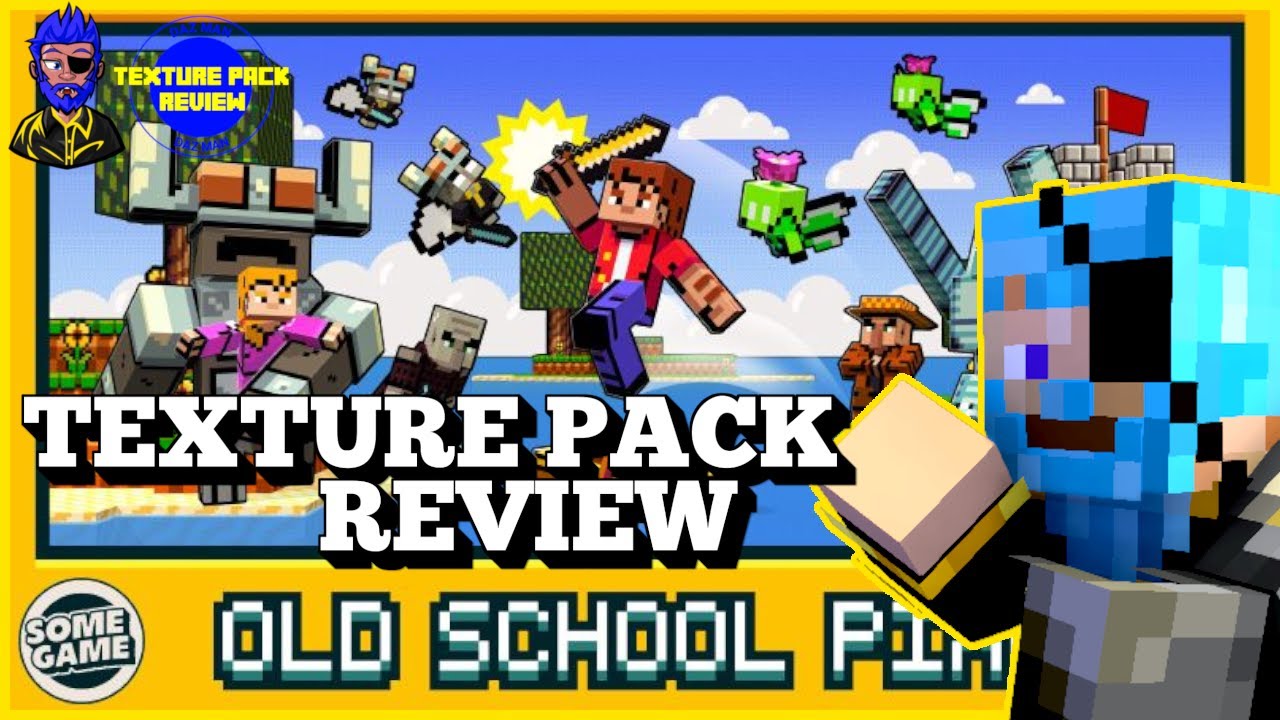 Daz Man Reviews Old School Pixels Texture Pack In Minecraft Bedrock ...