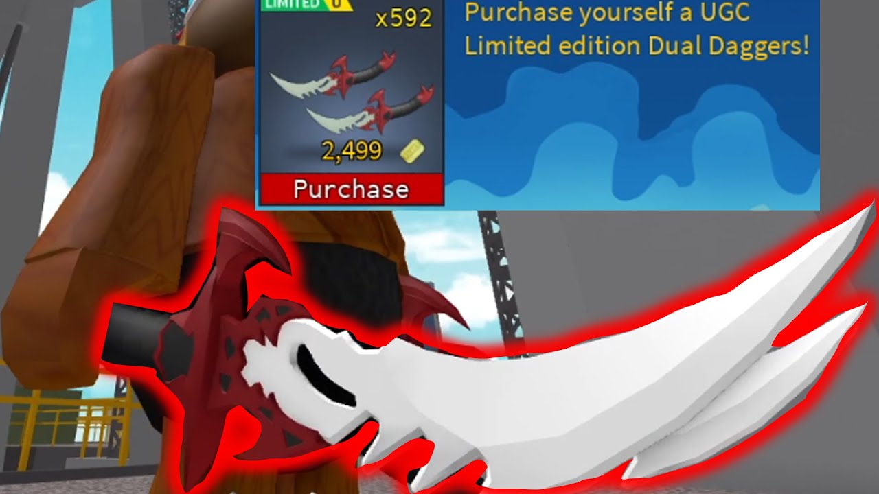 New "Dual Daggers" UGC limited | Ready 2 Die | How to obtain - YouTube