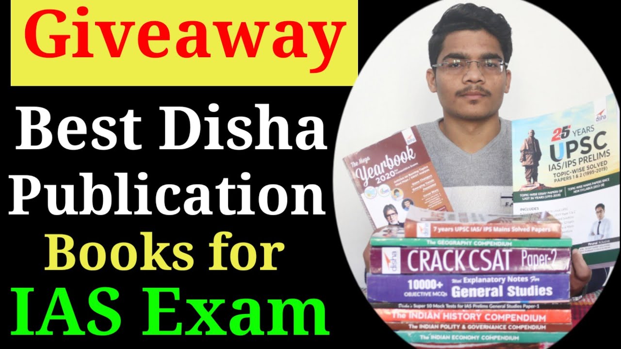 Giveaway || Best Disha publication Books for UPSC IAS Exam 2020 ...