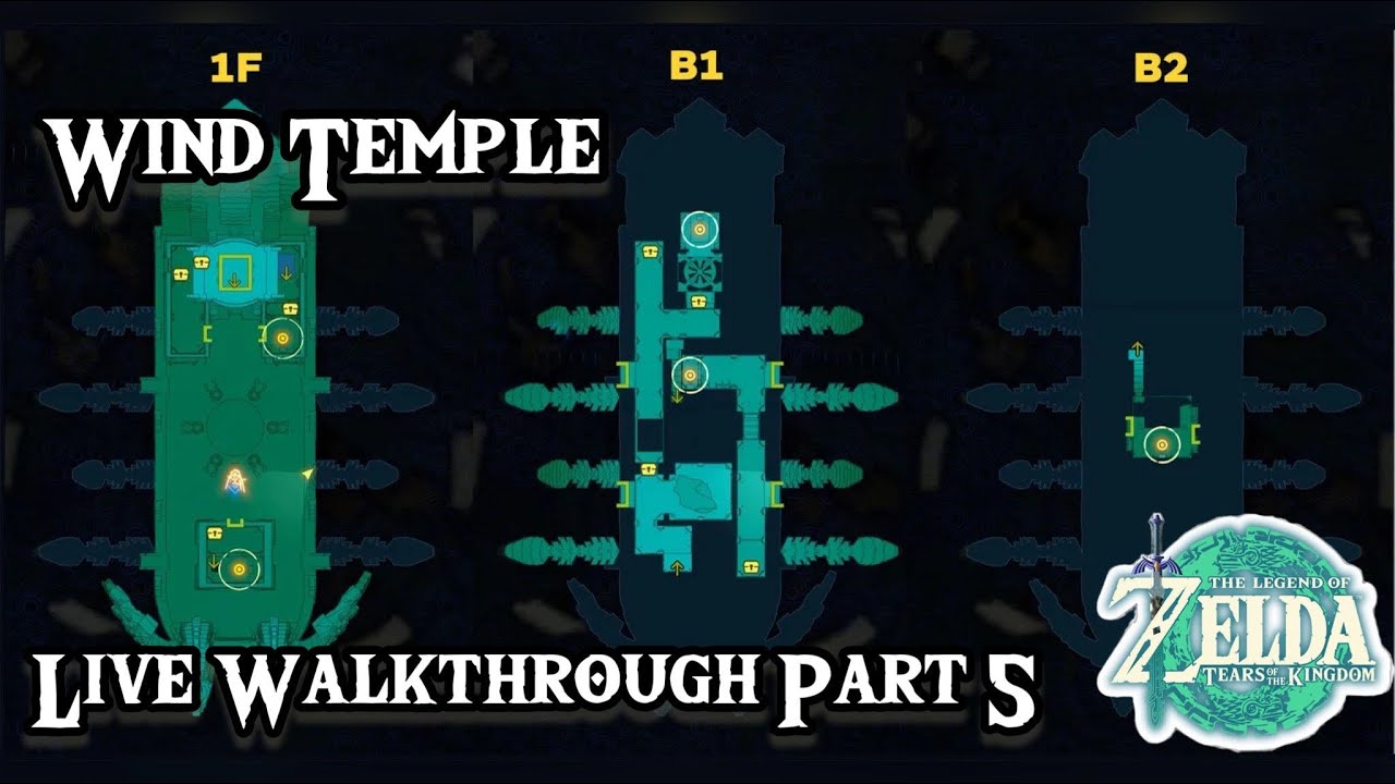Zelda: Tears Of The Kingdom Wind Temple BOTW Live Walkthrough Part 5 ...