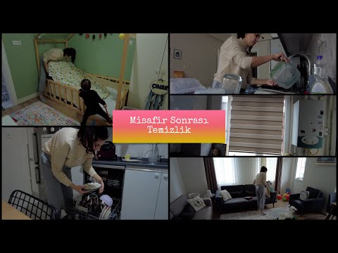 AİLEM GİTTİ 🥲 | MİSAFİR SONRASI TEMİZLİK 🧼 | HIZLANDIRILMIŞ TEMİZLİK 🧽 | TEMİZLİK VLOG