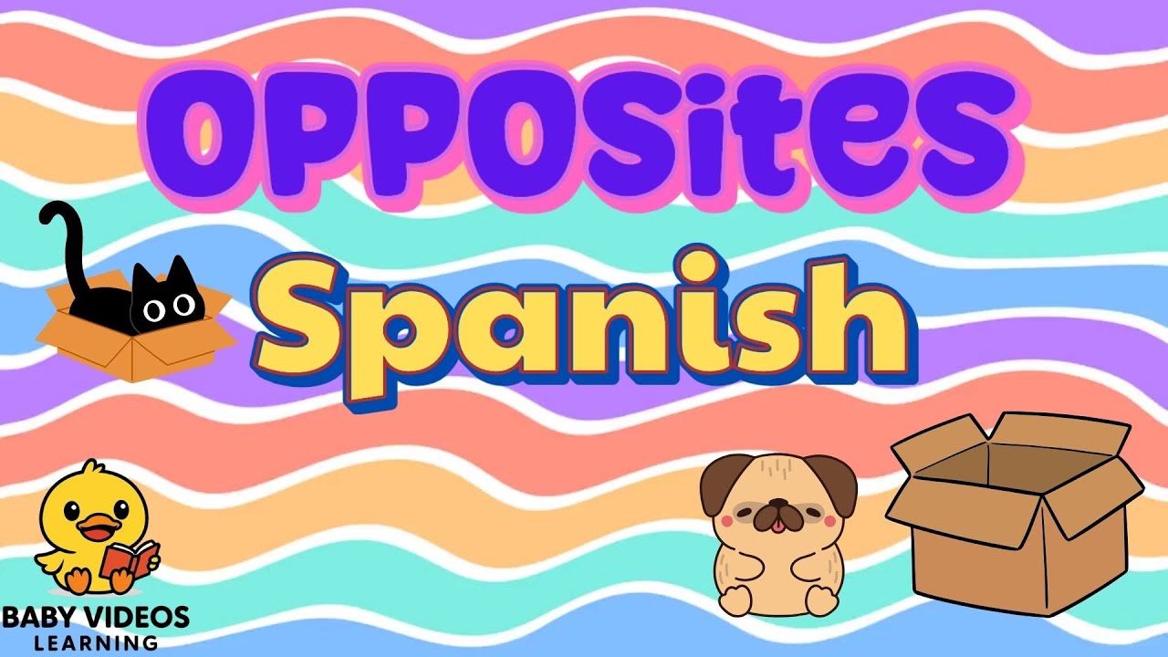 Learn Opposites in English and Spanish | Bilingual Song for Kids - Baby ...