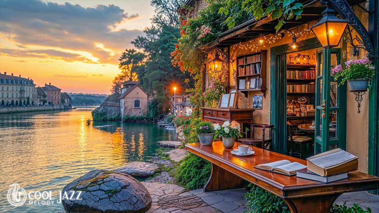 Sunset Cafe Riverside | Elegant Jazz In Cozy Riverside Cafe With ...