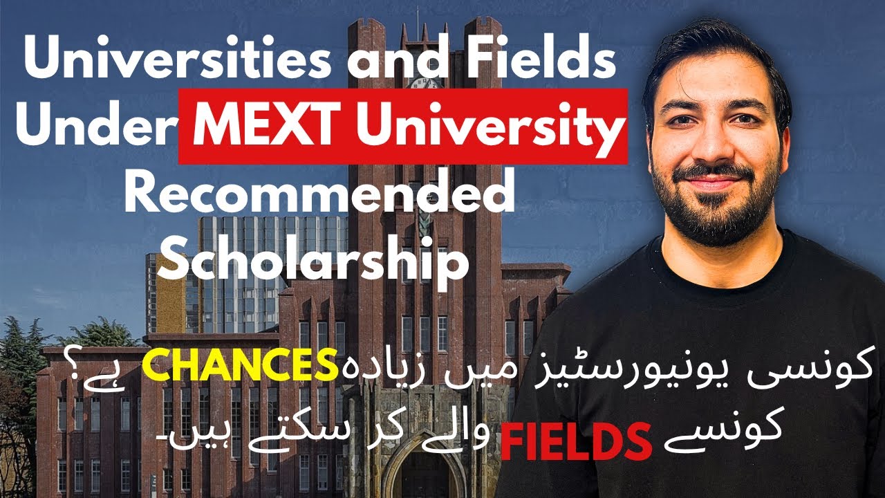 🏫 Universities + Fields for MEXT University Track 2026 | Full Funded ...