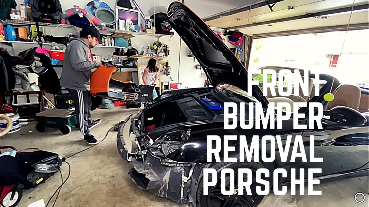 How to Remove a Porsche Front Bumper - YouTube