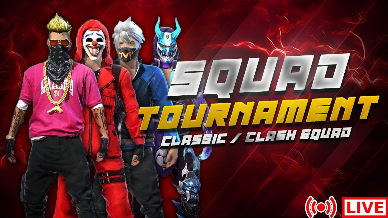 🔴 LAST DAY OF TOURNAMENT FINALS 1 ( CLASH SQUAD) || FREE FIRE LIVE ...