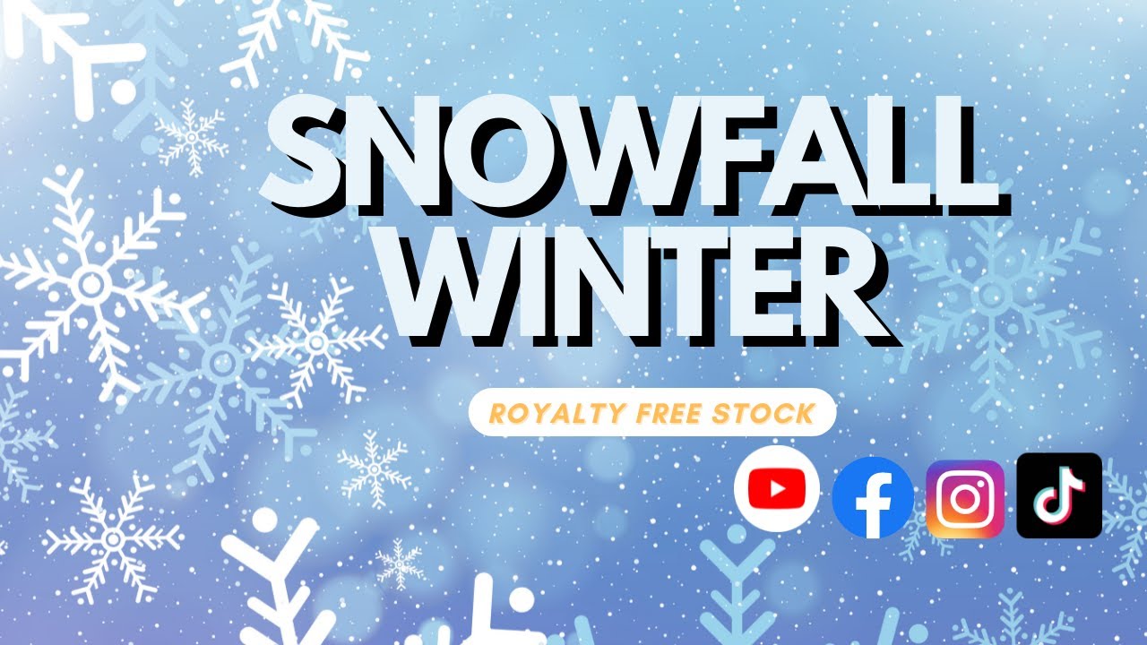 【4K】 Snowfall Winter | Free Stock Footage | No Copyright videos ...