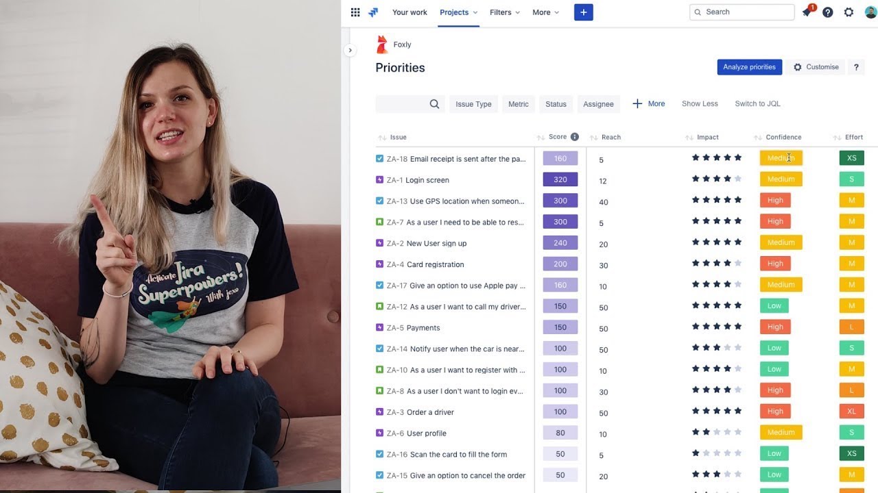 Foxly - Backlog Priority Scoring for Jira - YouTube