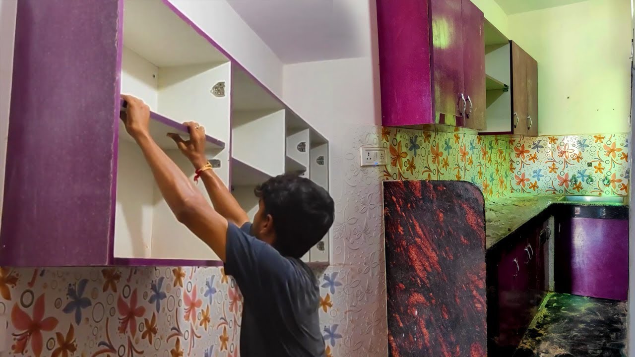 Kitchen cabinet making-How to Make plywood modular kitchen-step by step ...