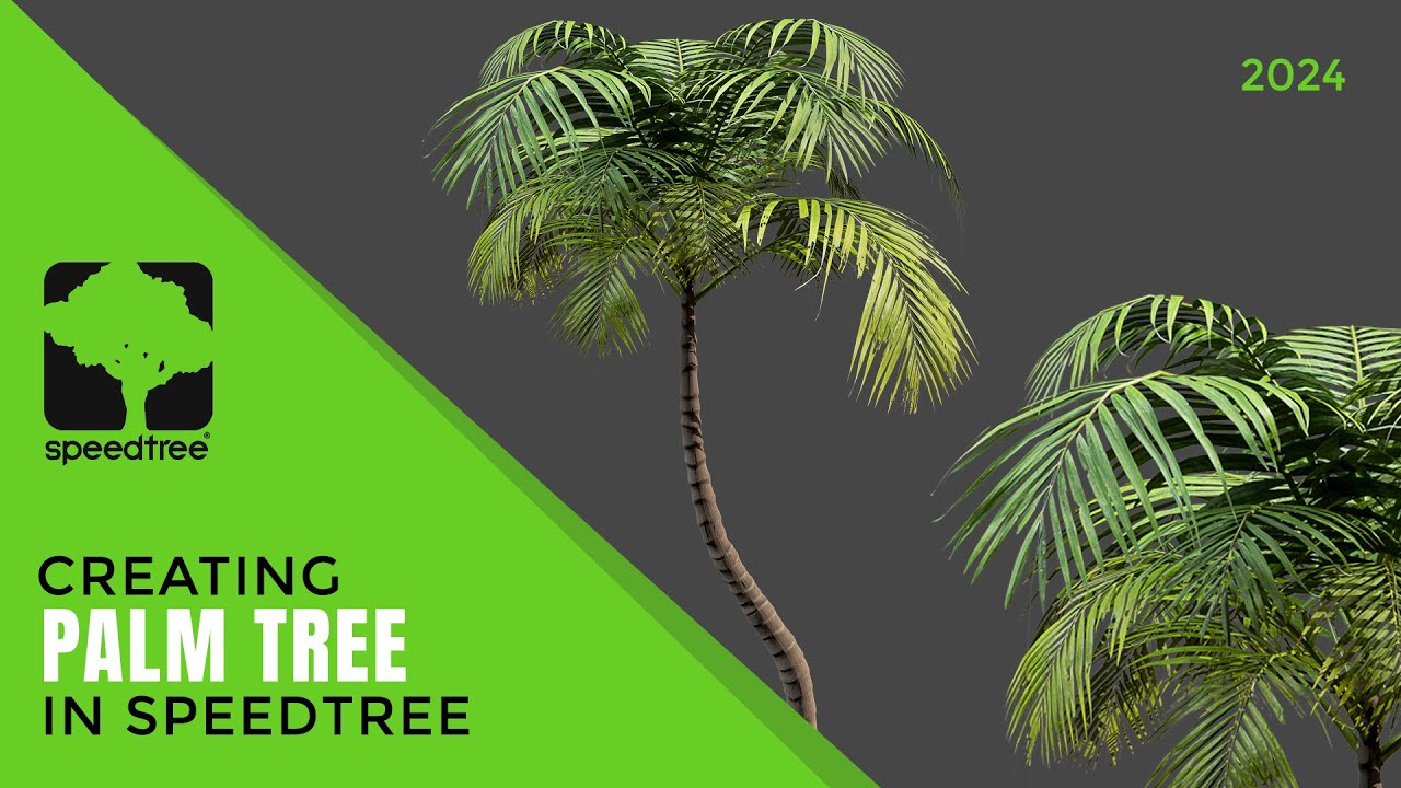 SpeedTree Cinema 9.5 Tutorial : Palm Tree Tutorial - YouTube