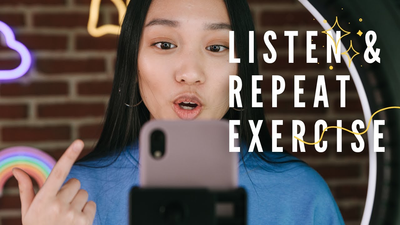 LISTEN AND REPEAT EXERCISE/EJERCICIO DE ESCUCHAR Y REPETIR - YouTube