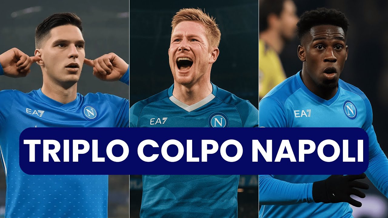 TRIPLO COLPO NAPOLI ⚪🔵 | Le ultime news su SUDAKOV, DE BRUYNE e DAVID 🔥 ...