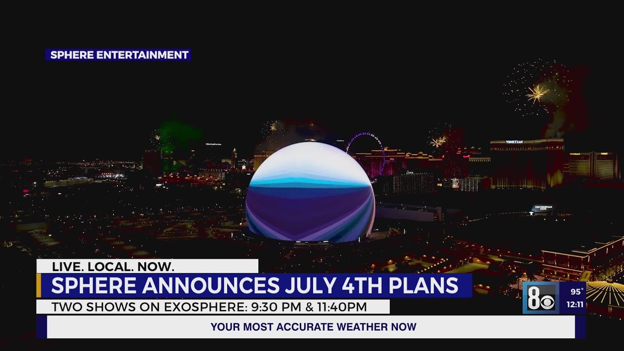 Las Vegas Sphere announces ‘dazzling’ Fourth of July show with new ...