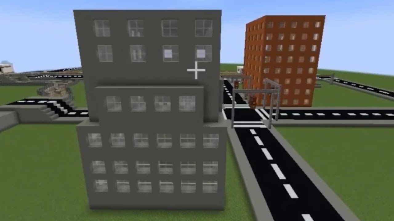 Minecraft: 15+ CITY Build Hacks- Part 4 | HIGH RISE BUILDING, WORKING ...