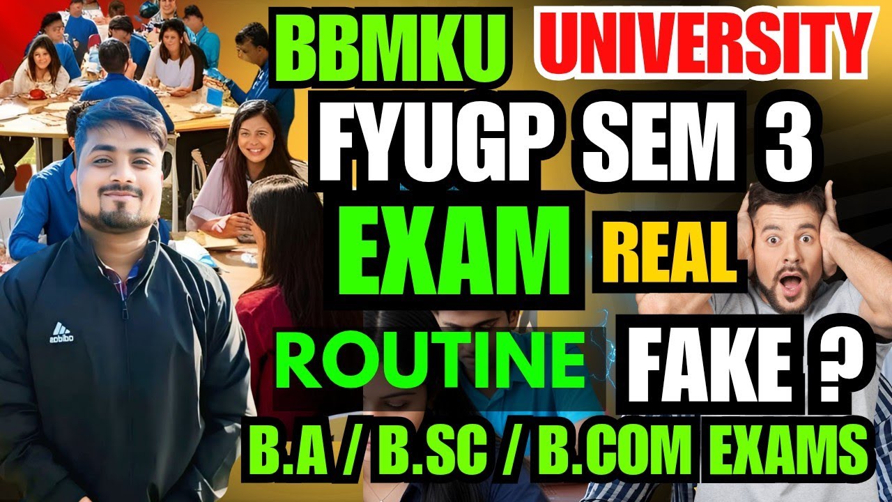 FYUGP Semester 3 Exam Routine Real or Fake😱 2022-26 & 2023-27 Session ...