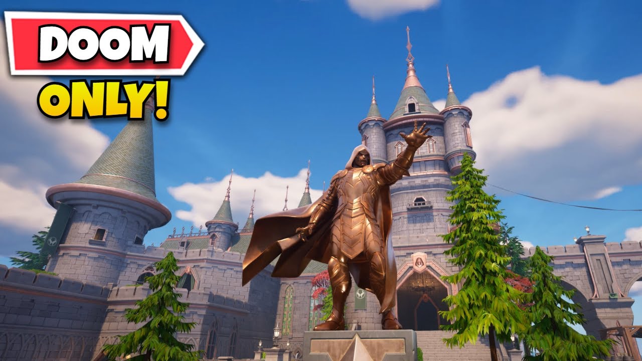 Fortnite BUT I ONLY LAND AT CASTLE DOOM!(Season 4) - YouTube